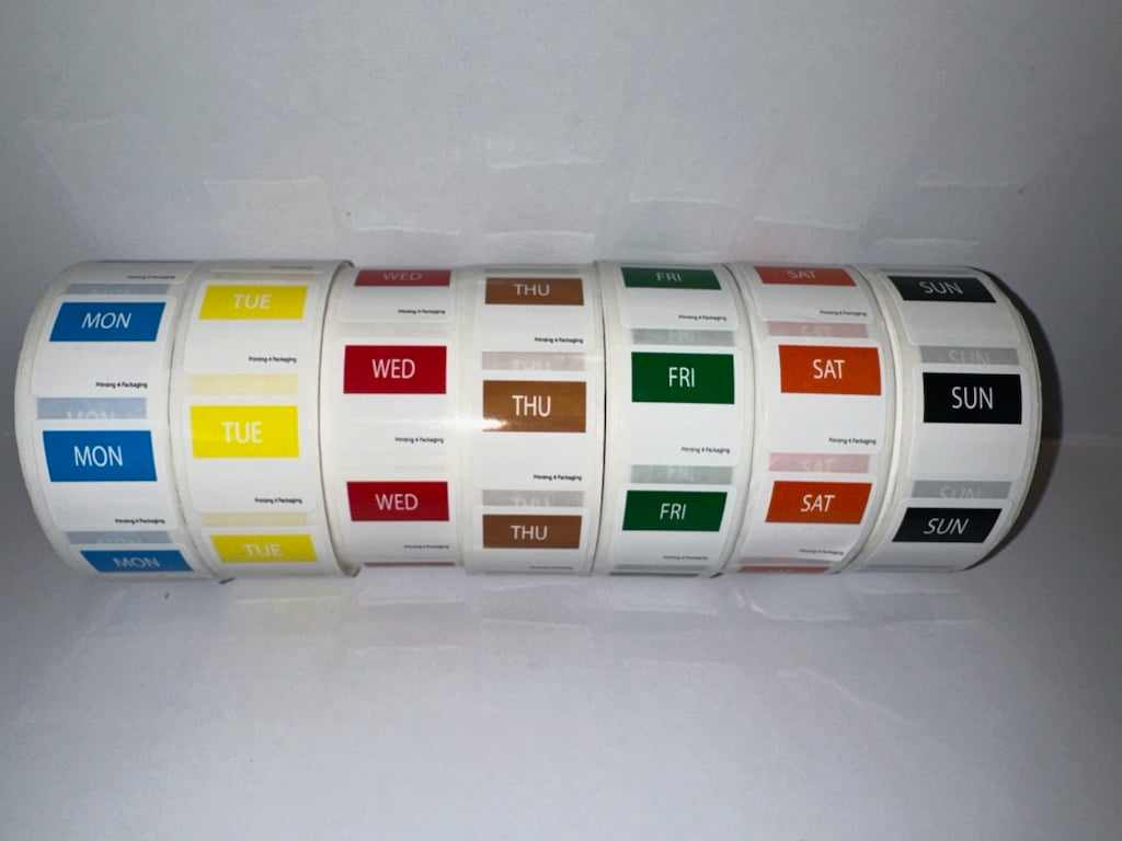 Day Date Tag Stickers